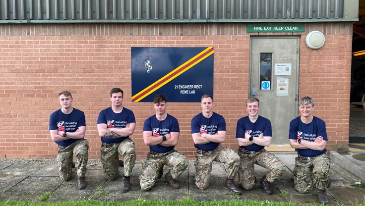 21 Engineers regiment take part in a 48-hour challenge - Blind Veterans UK